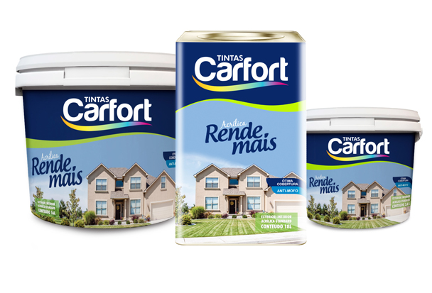 Tinta Acrílica Rende Mais (Standard) – Tintas Carfort – Dando Vida aos ...